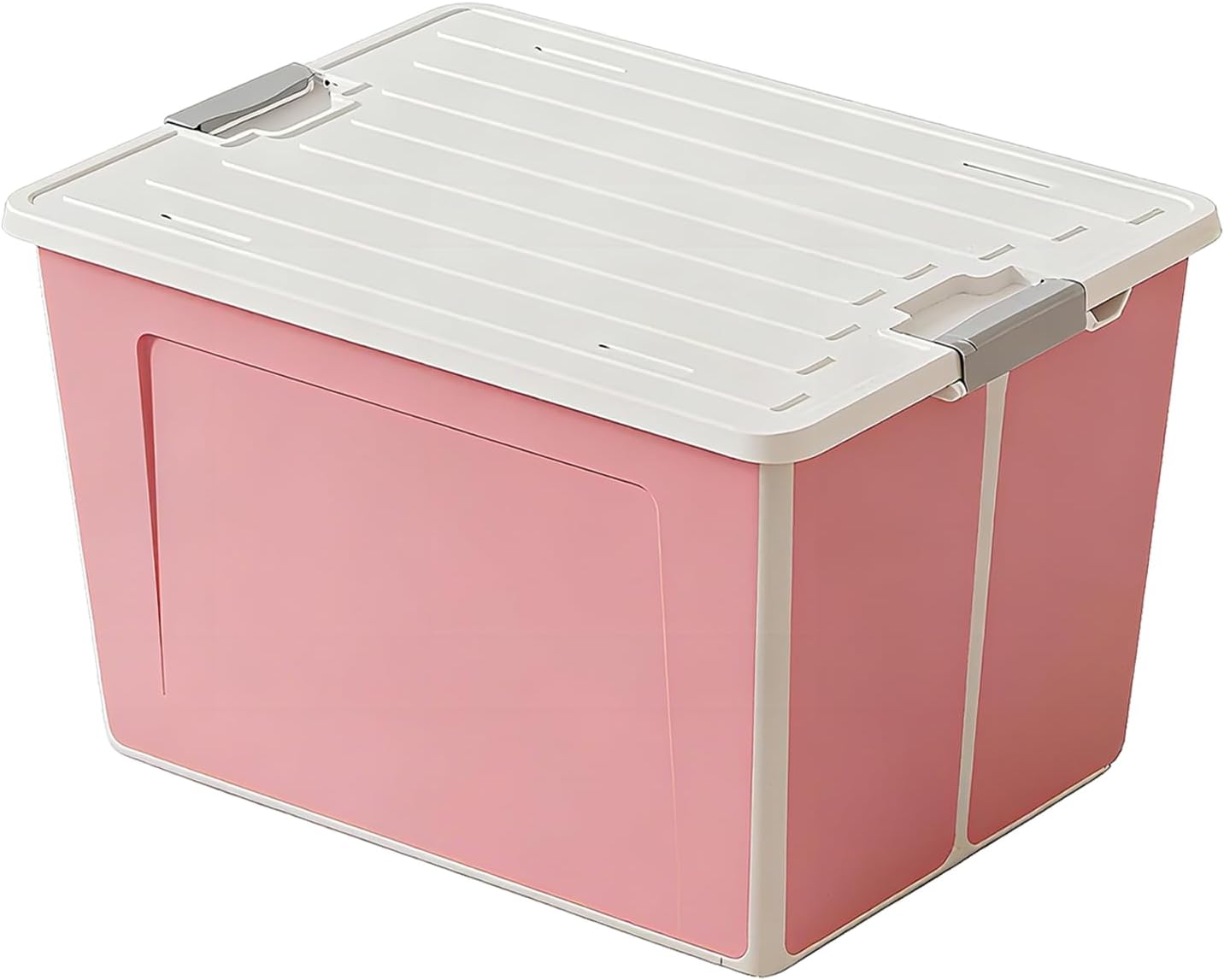 Amazon.com - 92 Quart Pink Plastic Storage Bins with Lids, Collapsible ...
