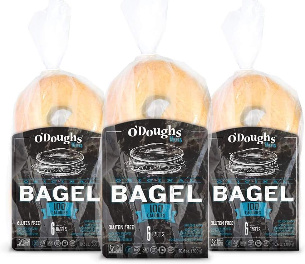 Amazon.com : O'Dough's Thins Gluten Free Bagels, Everything, 100 ...