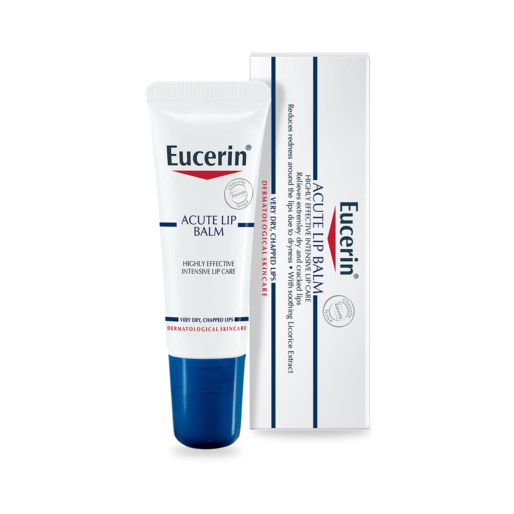 Eucerin Acute Lip Balm 10ml, Nourishing Lip Care for Very Dry, Chapped ...