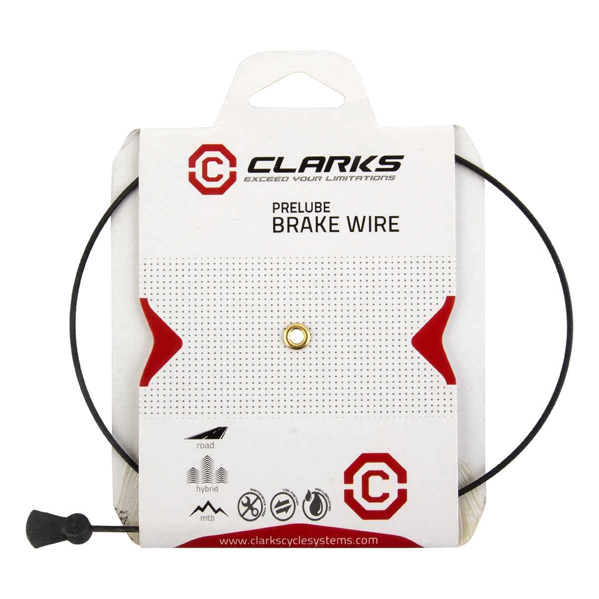 Amazon.com : Clarks Teflon Straddle Cable, Wedge, for Road : Bike Brake ...