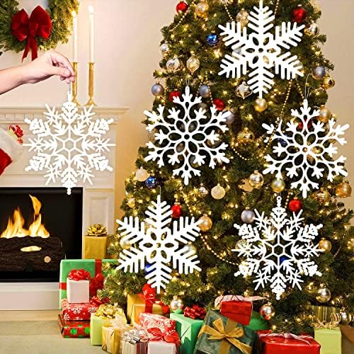 Amazon.com: 12pcs Large Christmas Hanging Snowflakes Decorations ...