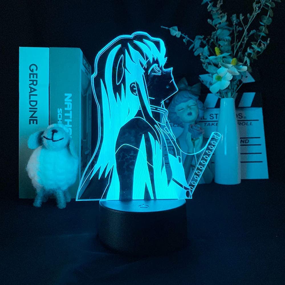 Buy Anime 3D Night Light Muichiro tokito Demon Slayer Acrylic Colorful ...