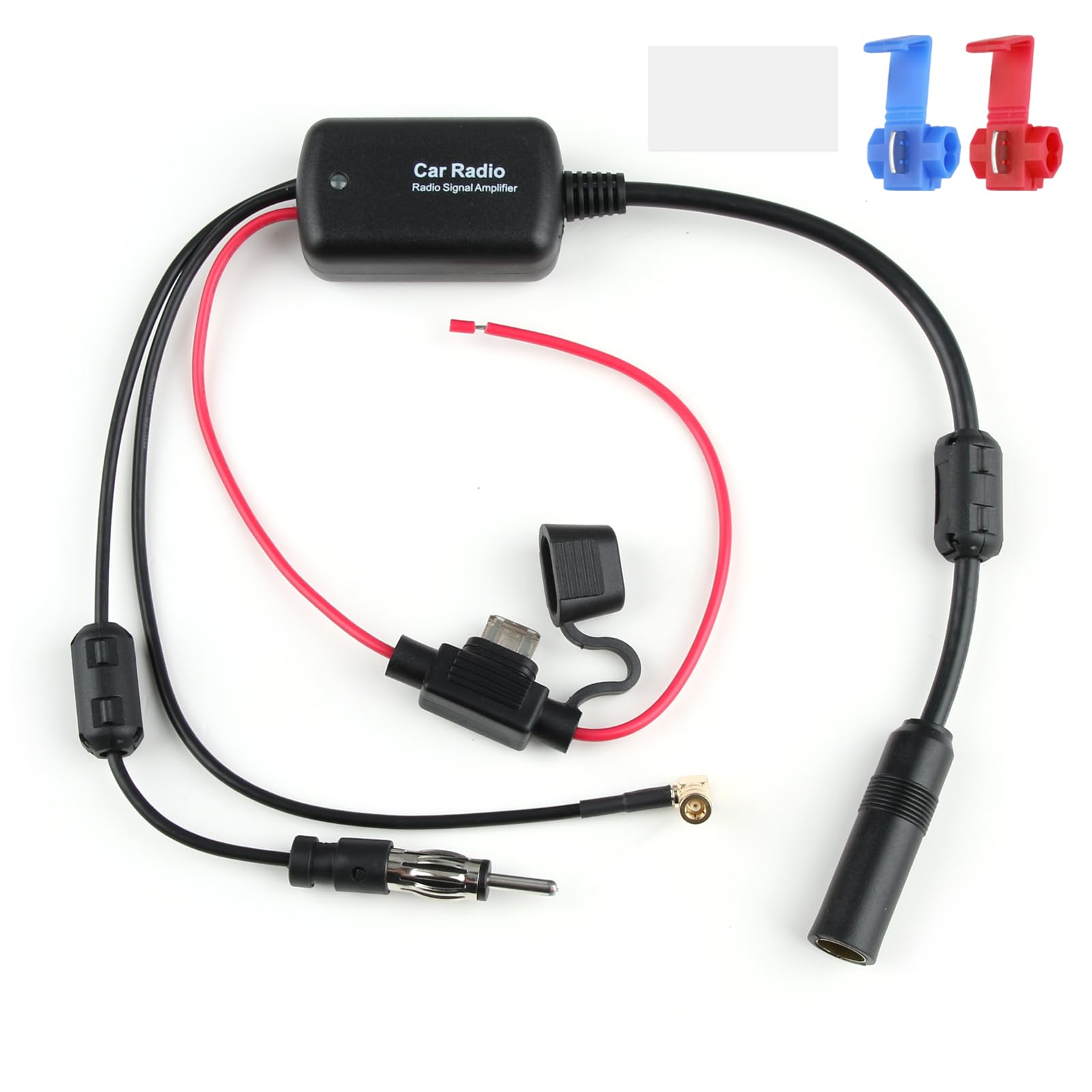 DAB AM FM Car Antenna Aerial 3-in-1 DAB Signal Booster Radio Signal ...