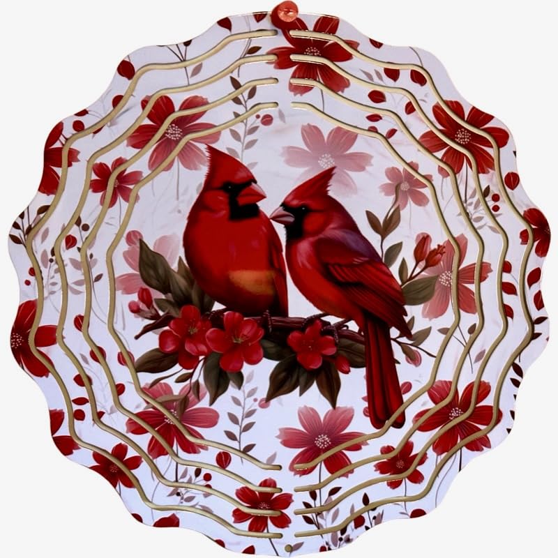 Amazon.com: Cardinal Birds Wind Spinner - 8" Aluminum Red Wind Spinner ...