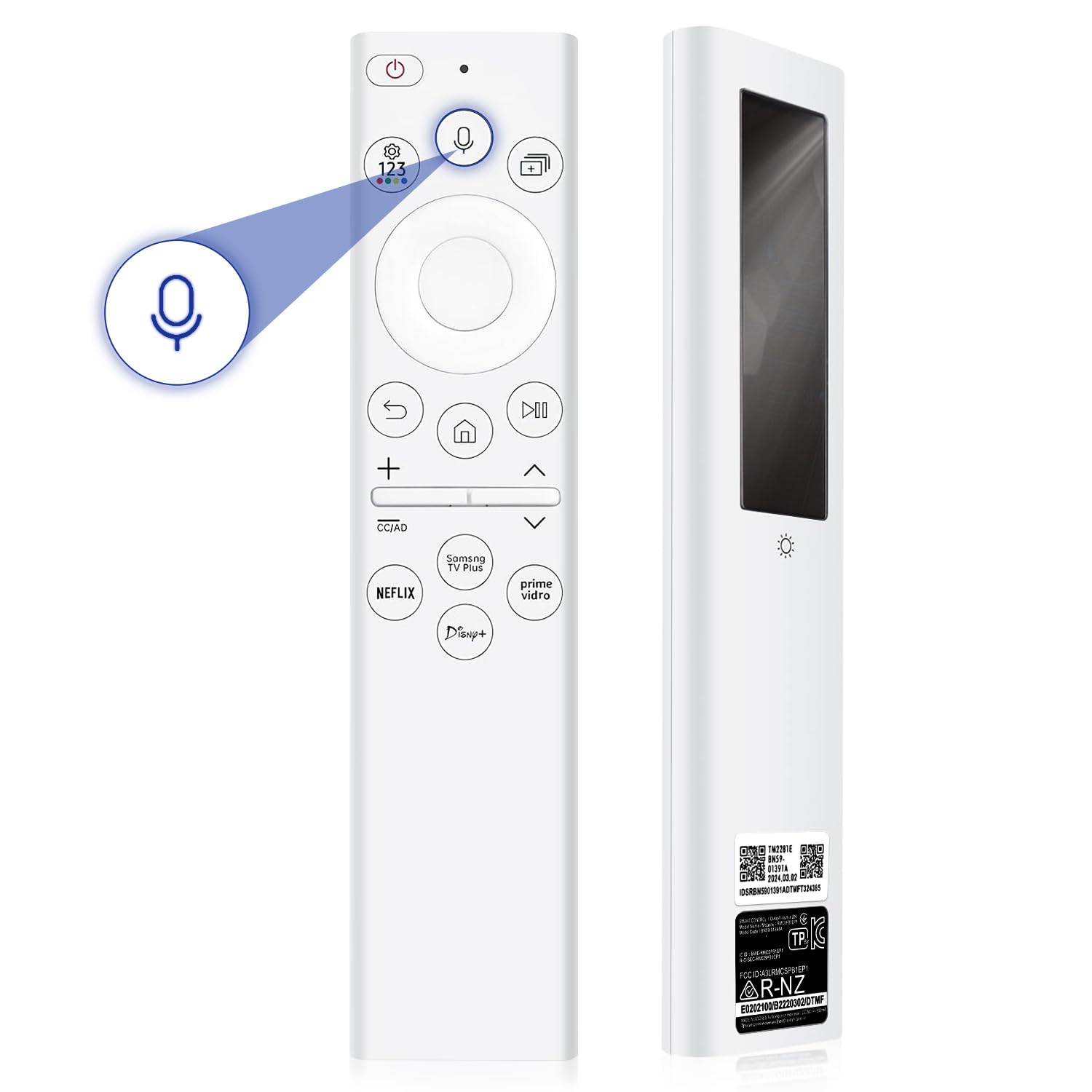 Amazon.com: BN59-01391A Solar TV Remote for Samsung Smart TV Frame TV ...