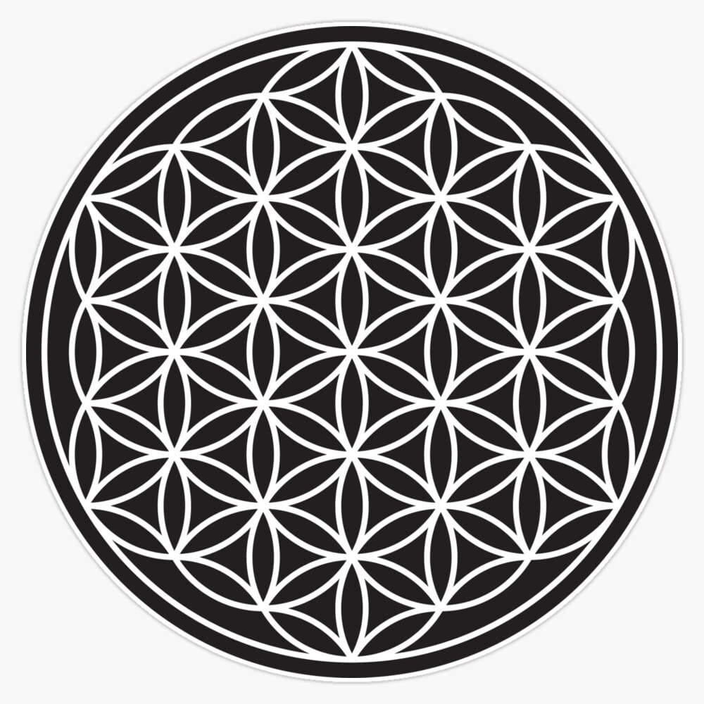 Amazon.com - Flower of Life Vinyl Waterproof Sticker Decal Car Laptop ...