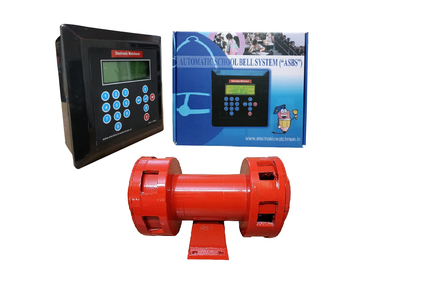 Buy Hanutech Multipurpose Automatic School Bell System with 220V AC Industrial Siren, Sound ...