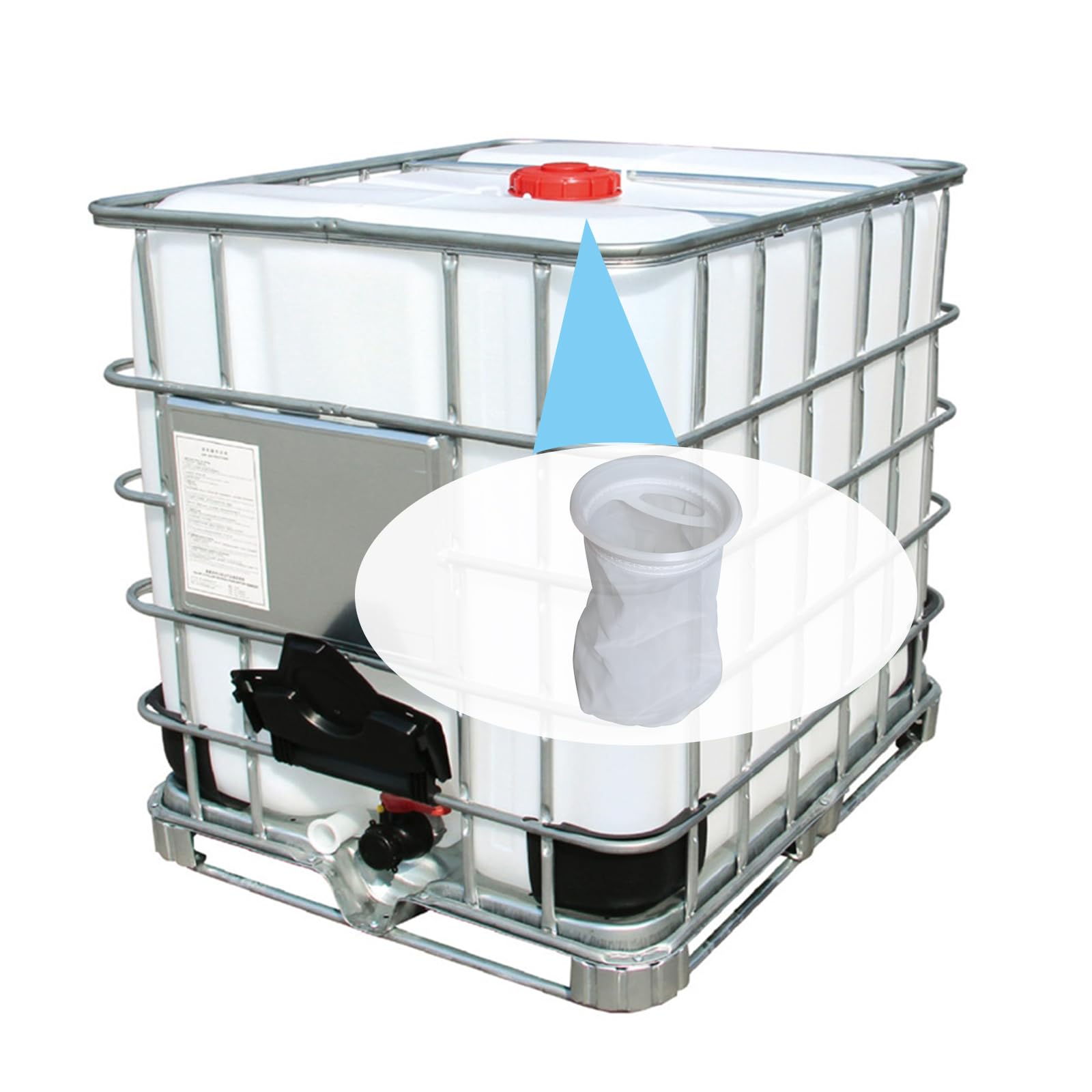 Tank Vent Filter 3-Pack IBC Tote Lid Filters - Nylon Mesh Rain Water S ...