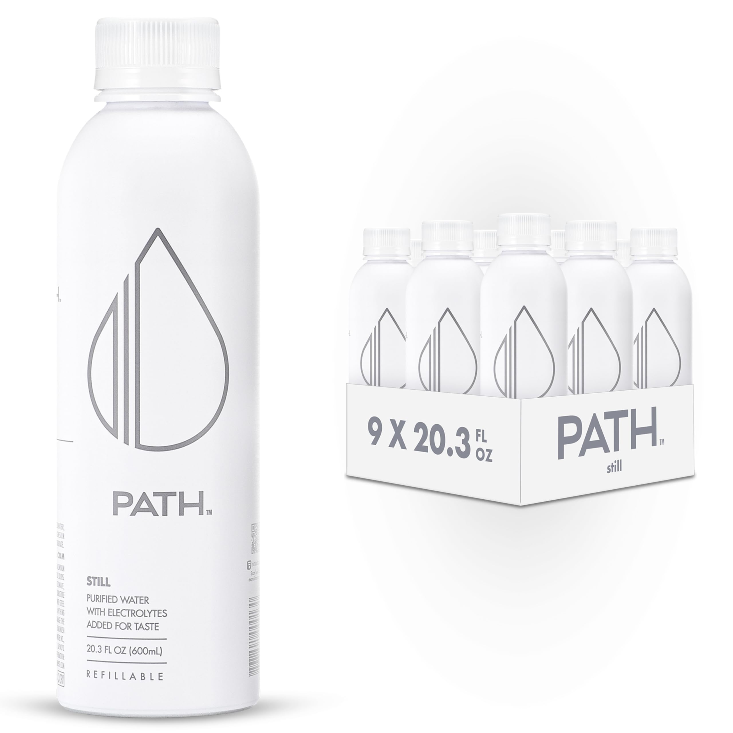 Amazon.com : PATH Still Bottled Water - Ultra-Purified, pH-Balanced ...