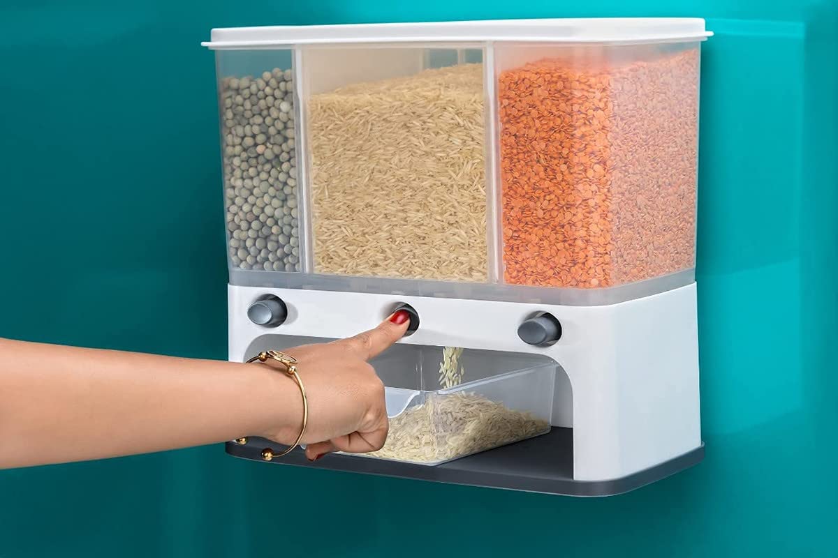 Buy Precision Enterprise Push Button Wall Mount Container, 3 in 1 ...