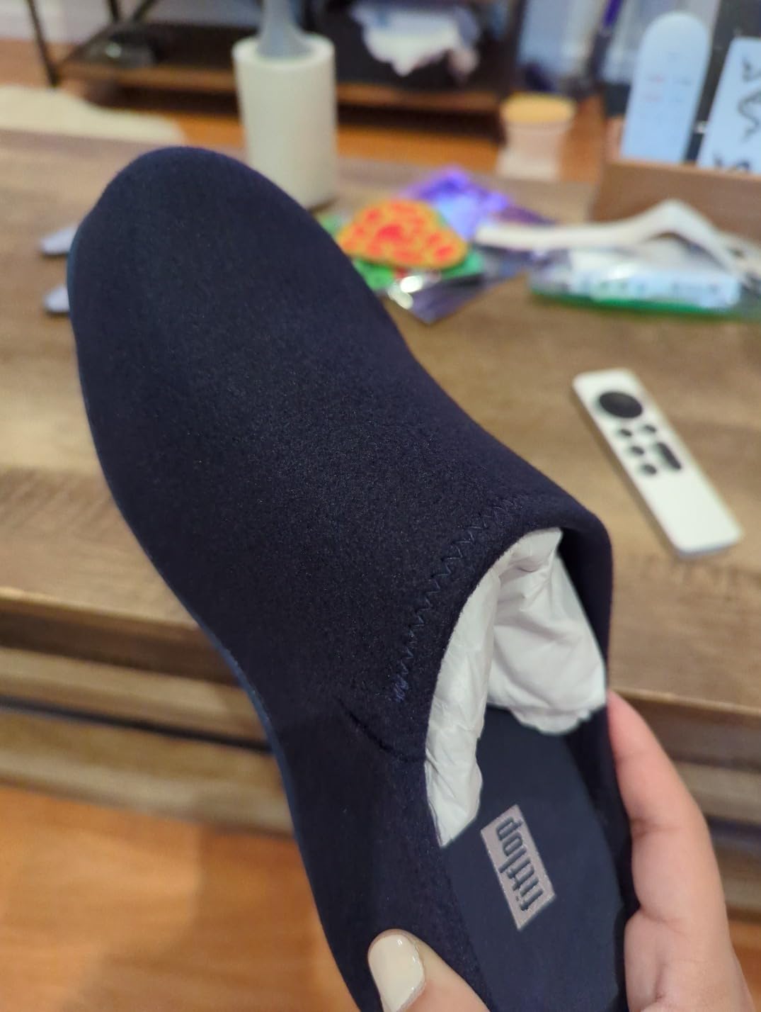 Amazon.com | FitFlop Women's Shuv Felt Slipper Clog | Slippers