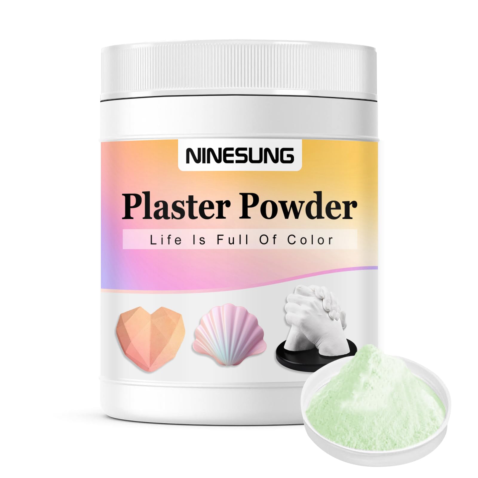 Amazon.com: 1 Pound Green Plaster - Plaster of Paris for Crafts Hand ...