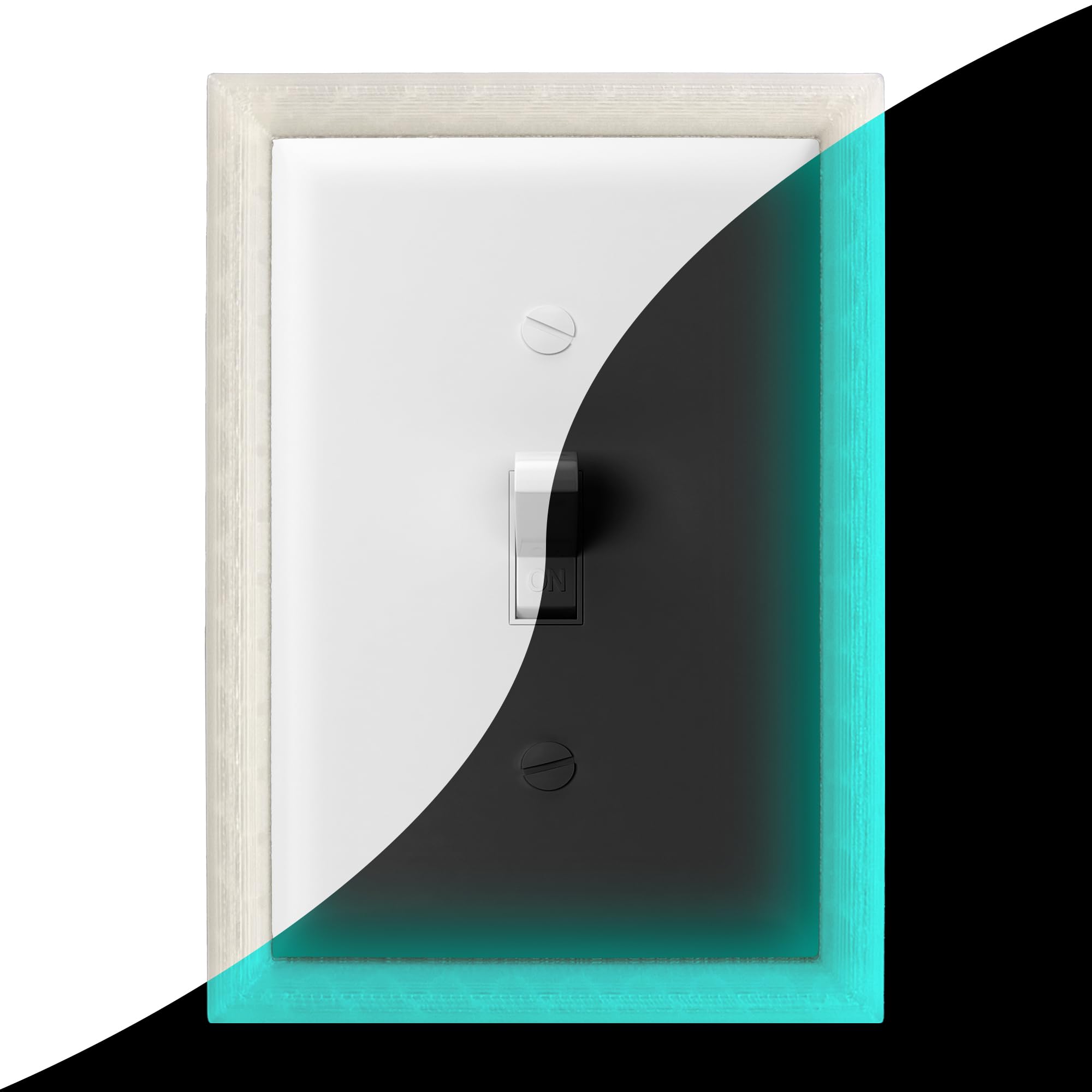 Glow in the Dark Light Switch Frame, 1 Toggle, Luminous Wall Plate ...