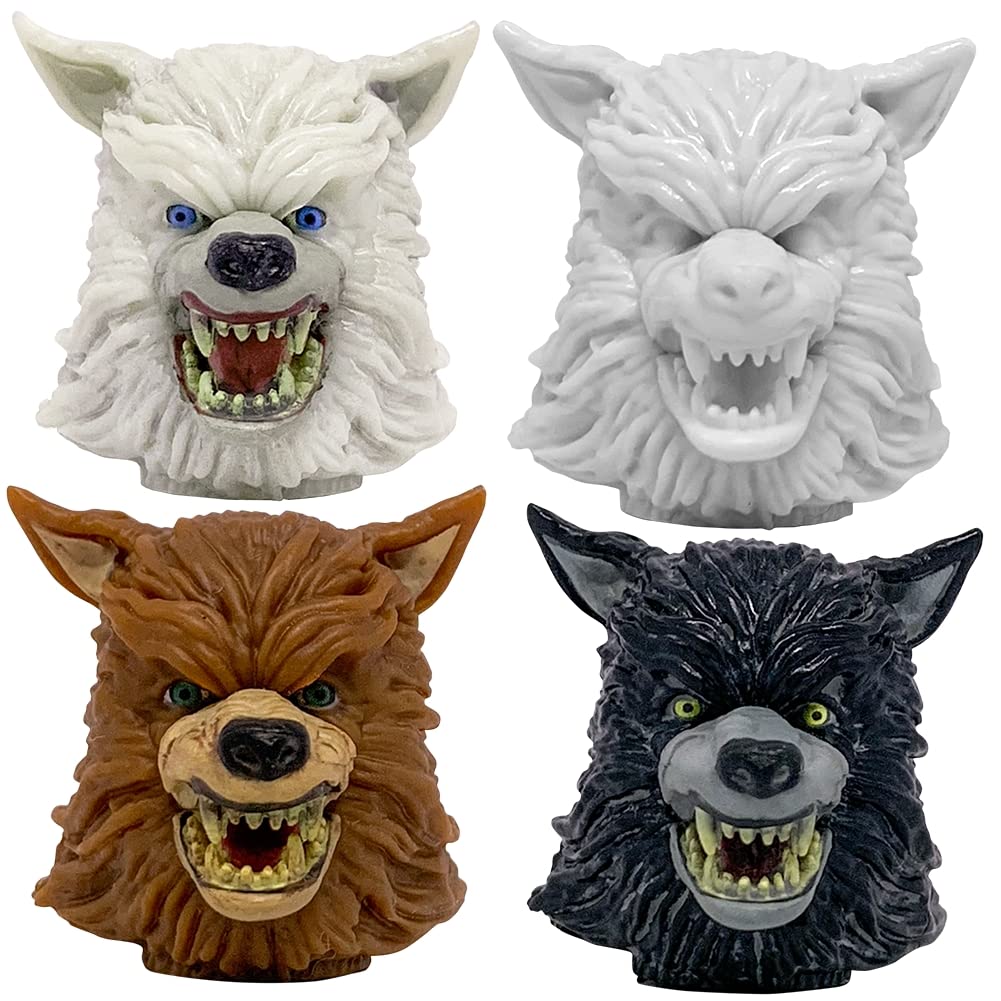 Amazon.com: Figures Toy Company Set of 4 Werewolf Heads for 8 Inch Type ...