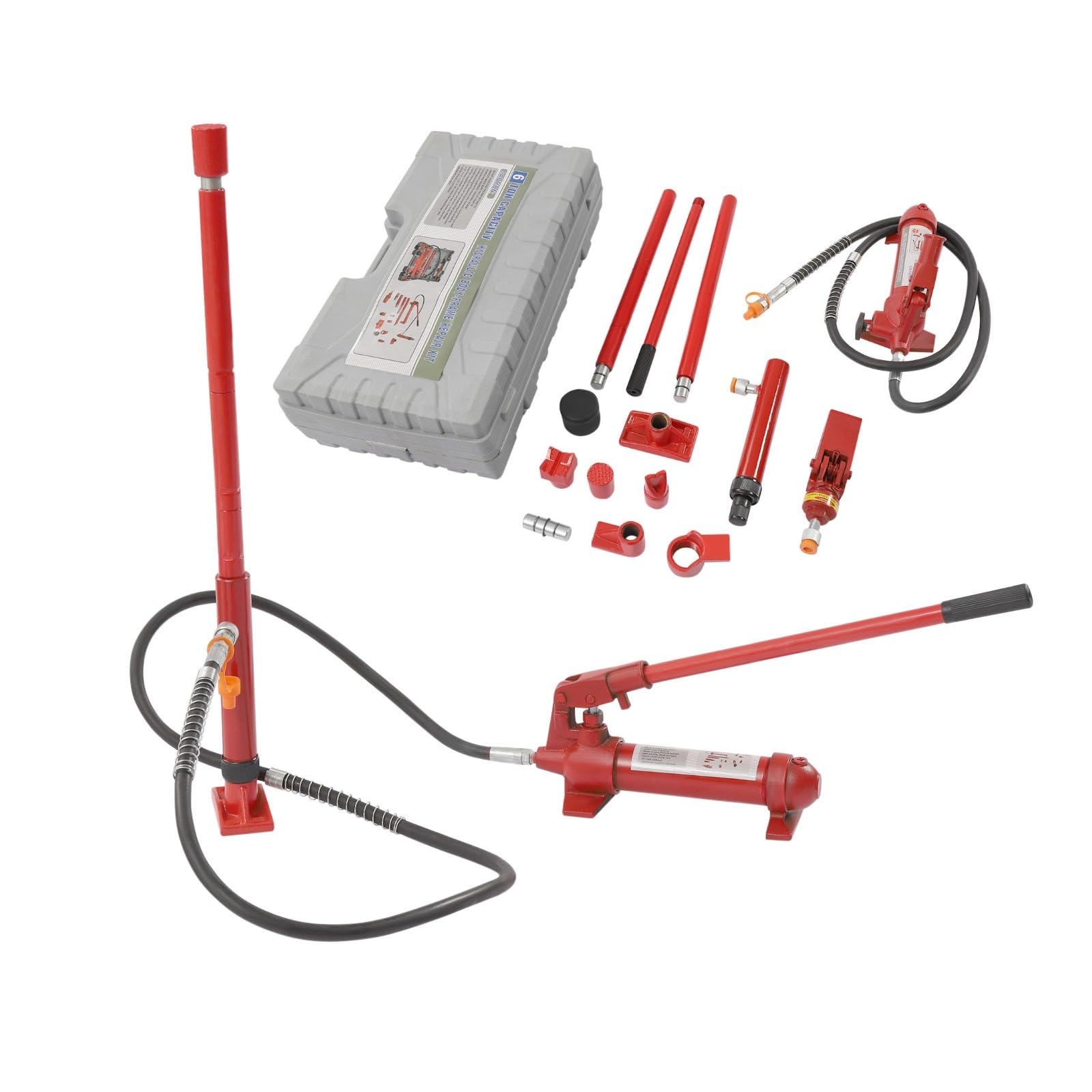 Amazon.com: DOONARCES 6 Ton Hydraulic Porta Power Kit Hydraulic Jack Ram Lift Heavy Duty Auto ...