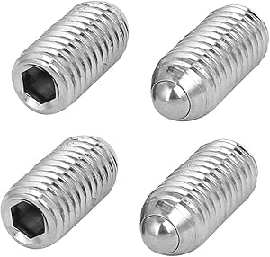 uxcell M10x20mm 304 Stainless Steel Spring Hex Socket Ball Point Grub Set Screws 4pcs - - Amazon.com