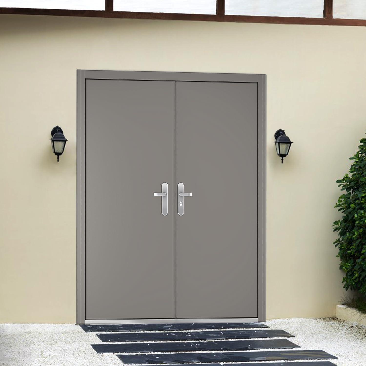 Metal Double Doors Steel Doorset Louver Door– Double | ASSA ABLOY