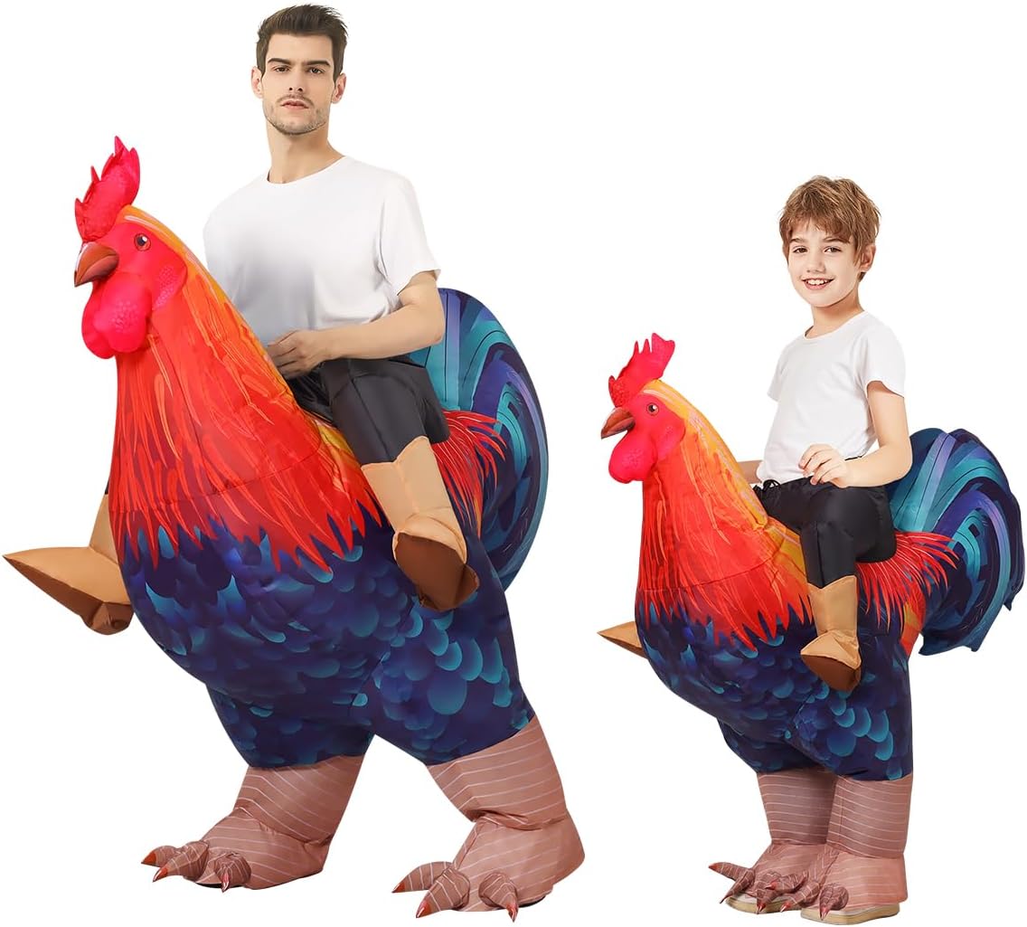 Amazon.com: COMIN Inflatable Chicken Costume for Adults Kids Halloween ...