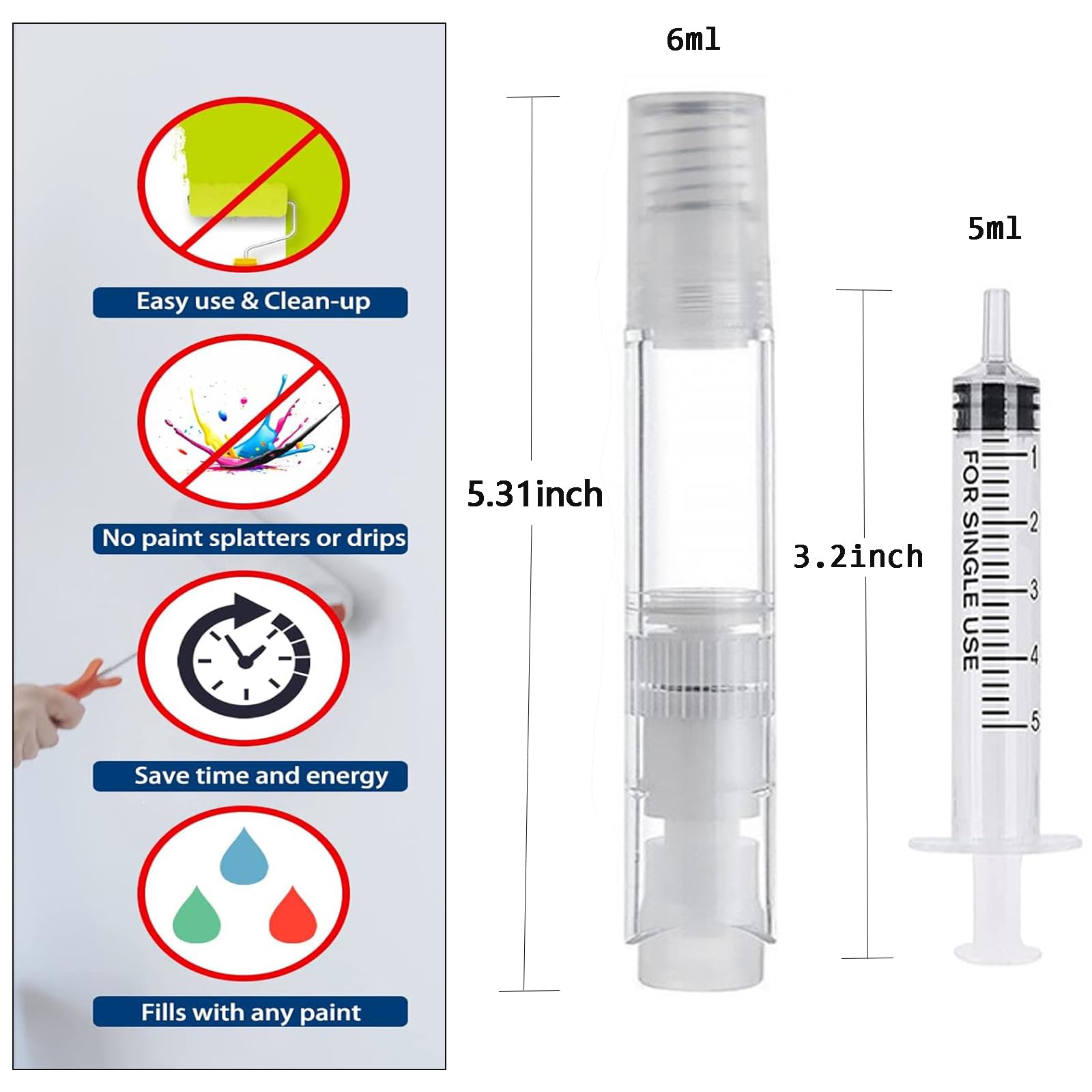 Snapklik.com : Refillable Touch Up Paint Pen,Fillable Touch Up Paint ...