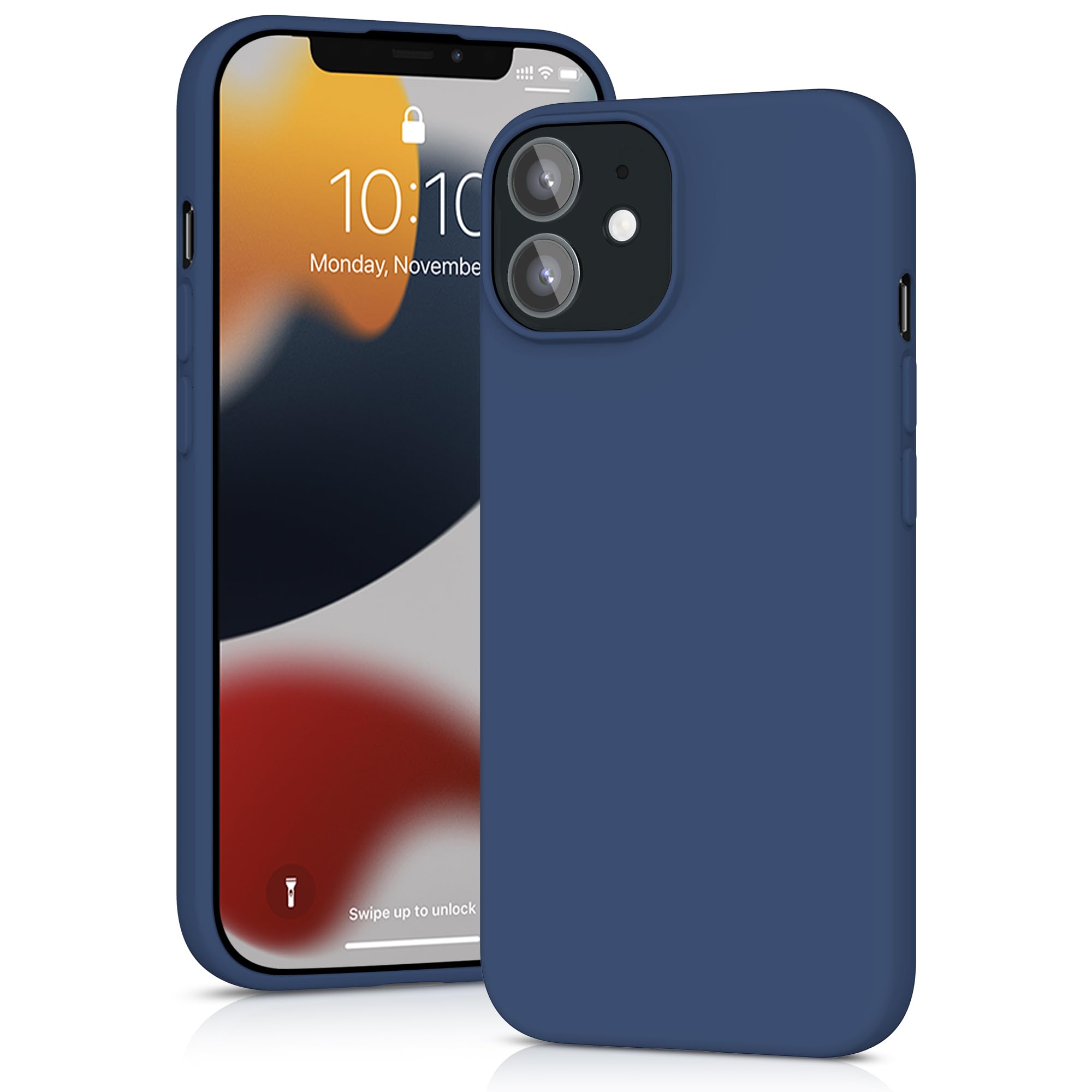 YATWIN Silicone Case for iPhone 12/12 Pro, Soft-Touch, Shockproof ...