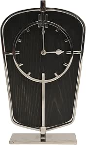Amazon.com: Authentic Models Art Deco Desk Clock, Silver : Home & Kitchen