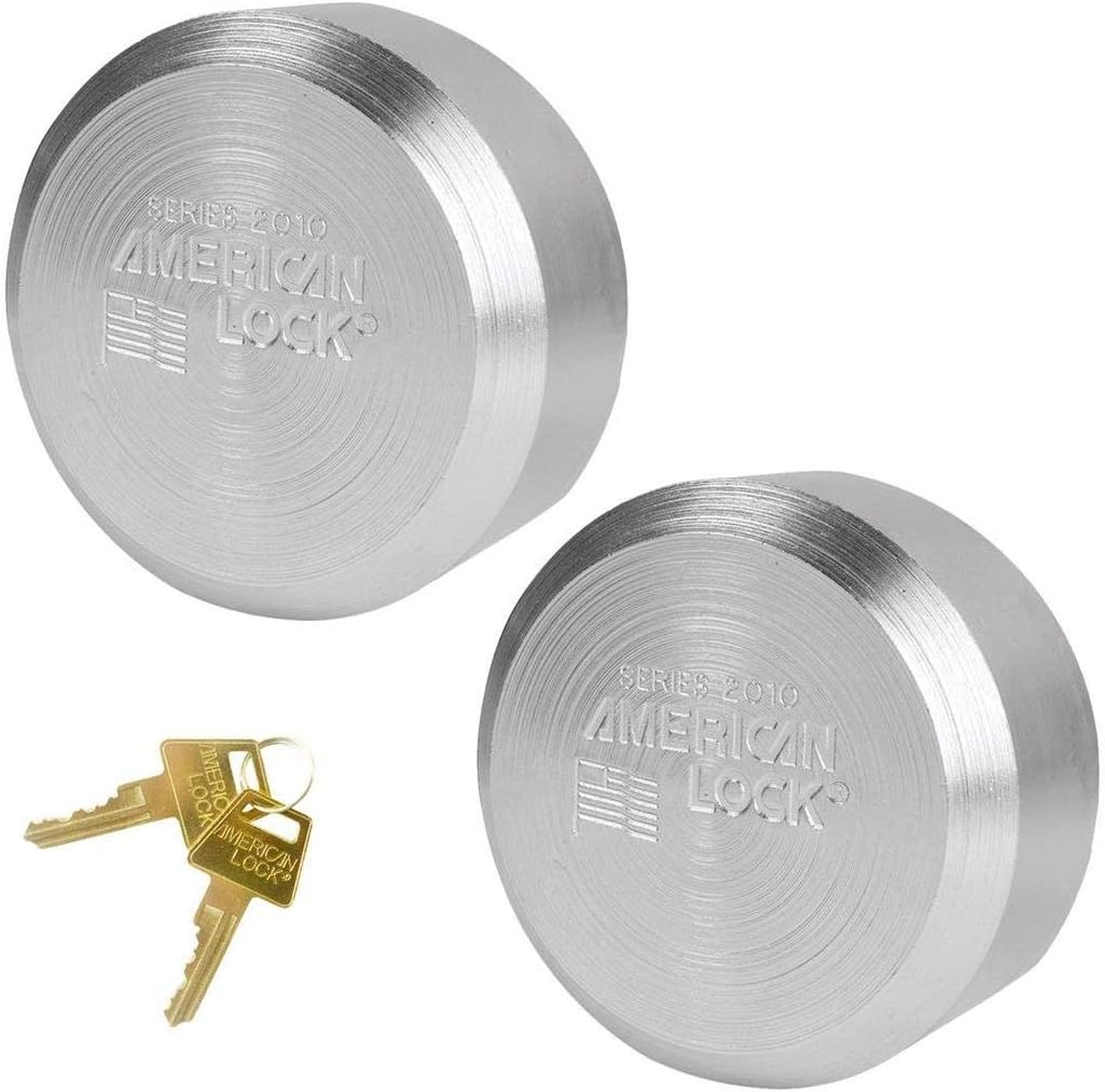 American/Master Lock - (2) Solid Steel, High Security, Hidden Shackle ...
