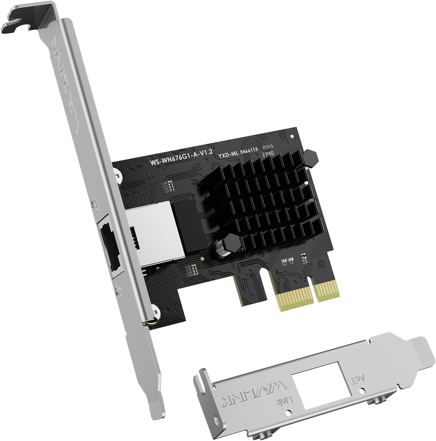 Amazon.com: 2.5G PCI-E Network Adapter 2.5Gbps PCIe RJ45 WLAN Card ...