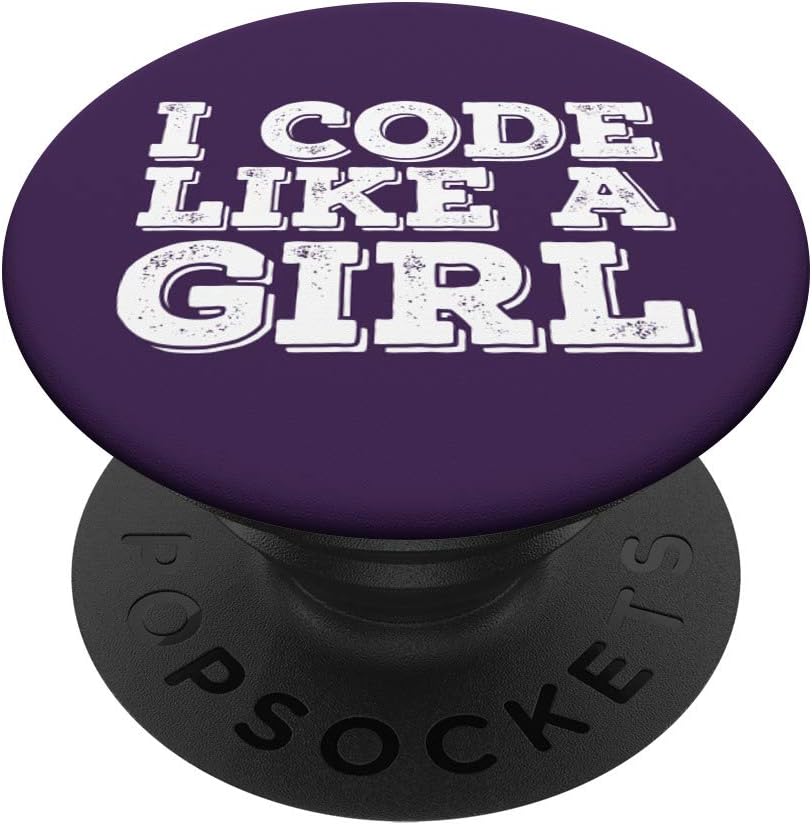 Amazon.com: I CODE LIKE A GIRL Art Funny Programmer IT Nerd Gift Idea PopSockets PopGrip ...