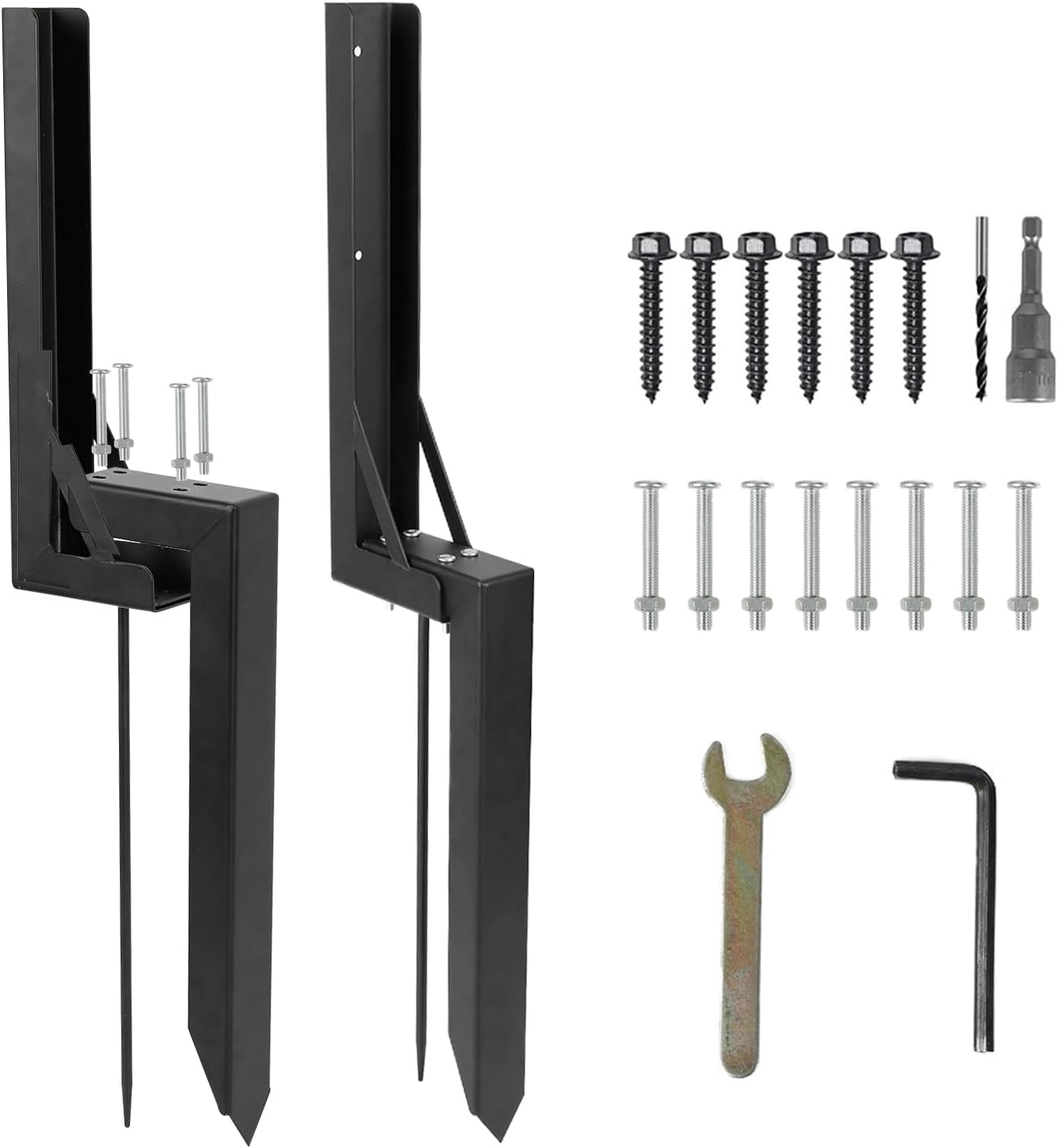 Amazon.com : 2 PCS Fence Post Repair Kit, 29 inch Dismantle Heavy Duty ...