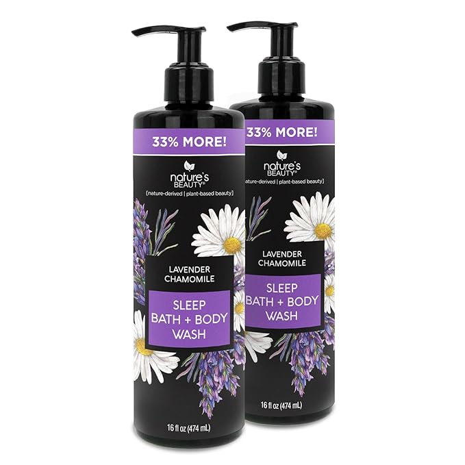 Amazon.com : Nature's Beauty Lavender Chamomile Sleep Body Wash for ...