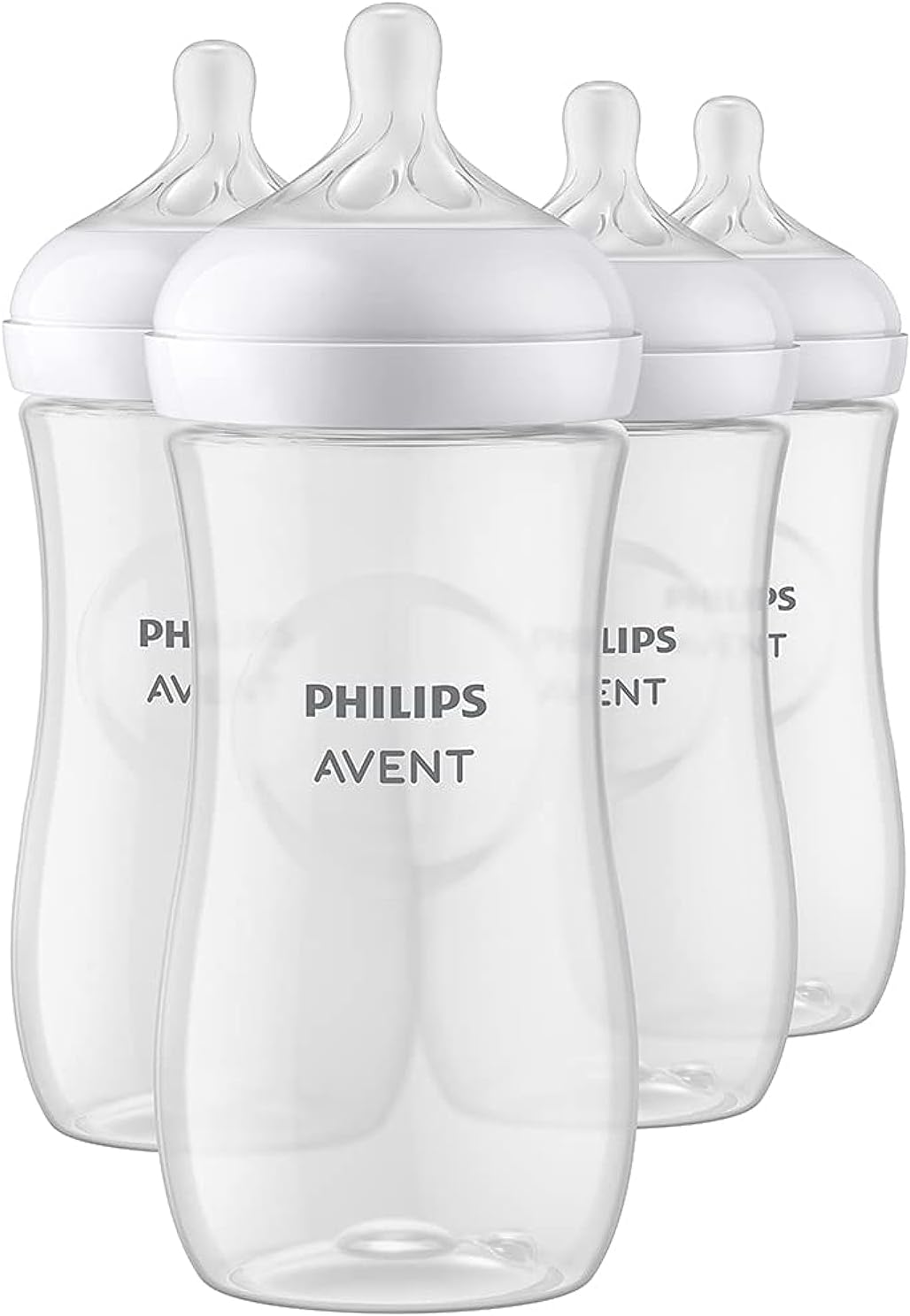 Philips AVENT Natural Baby Bottle with Natural Response, Clear, 11oz ...