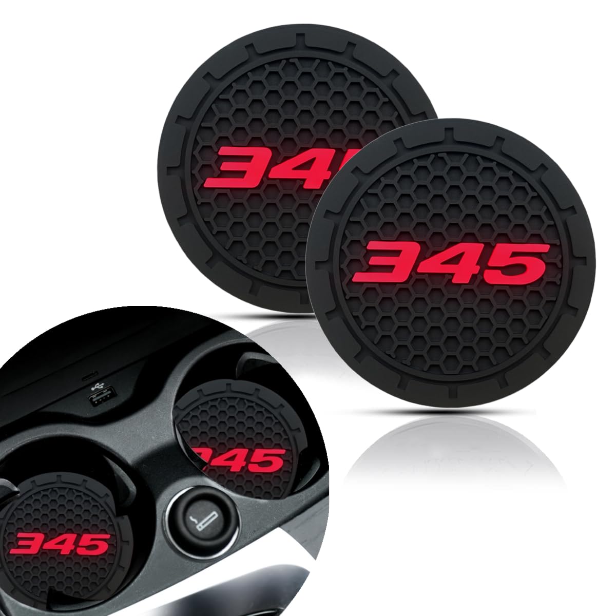 Amazon.com: 2Pcs Car Cup Holder Coaster for Dodge Challenger Charger ...