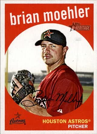 Amazon.com: 2008 Topps Heritage High Numbers #606 Brian Moehler Astros ...