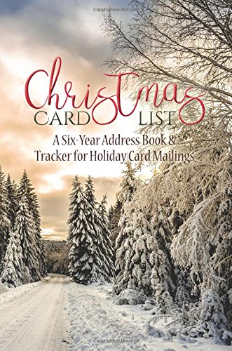 Christmas Card List: A Six-Year Address Book & Tracker for Holiday Card ...
