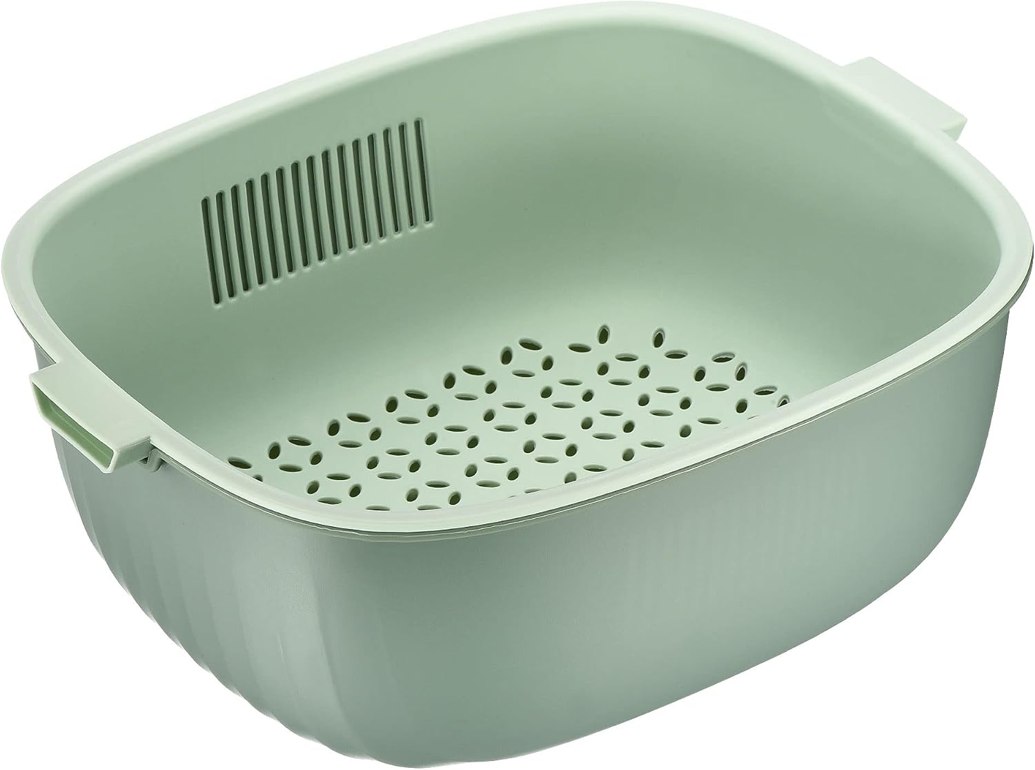 sourcing map Colander Bowl Strainers Set, Plastic Double Layered Drain ...