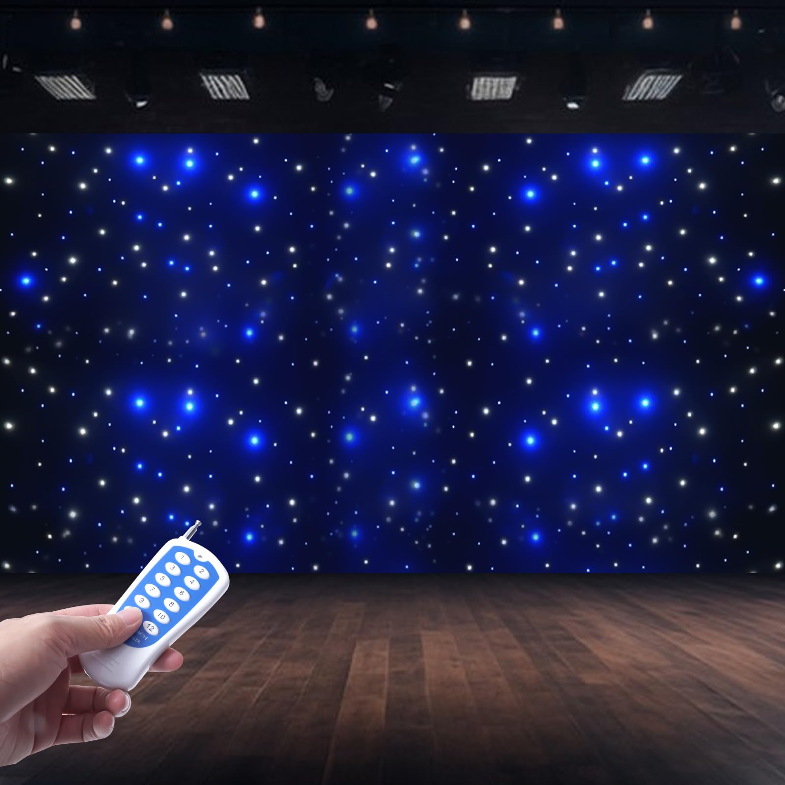 Amazon.com: kangten LED Stage Backdrop, Starlit Curtain Backdrop ...