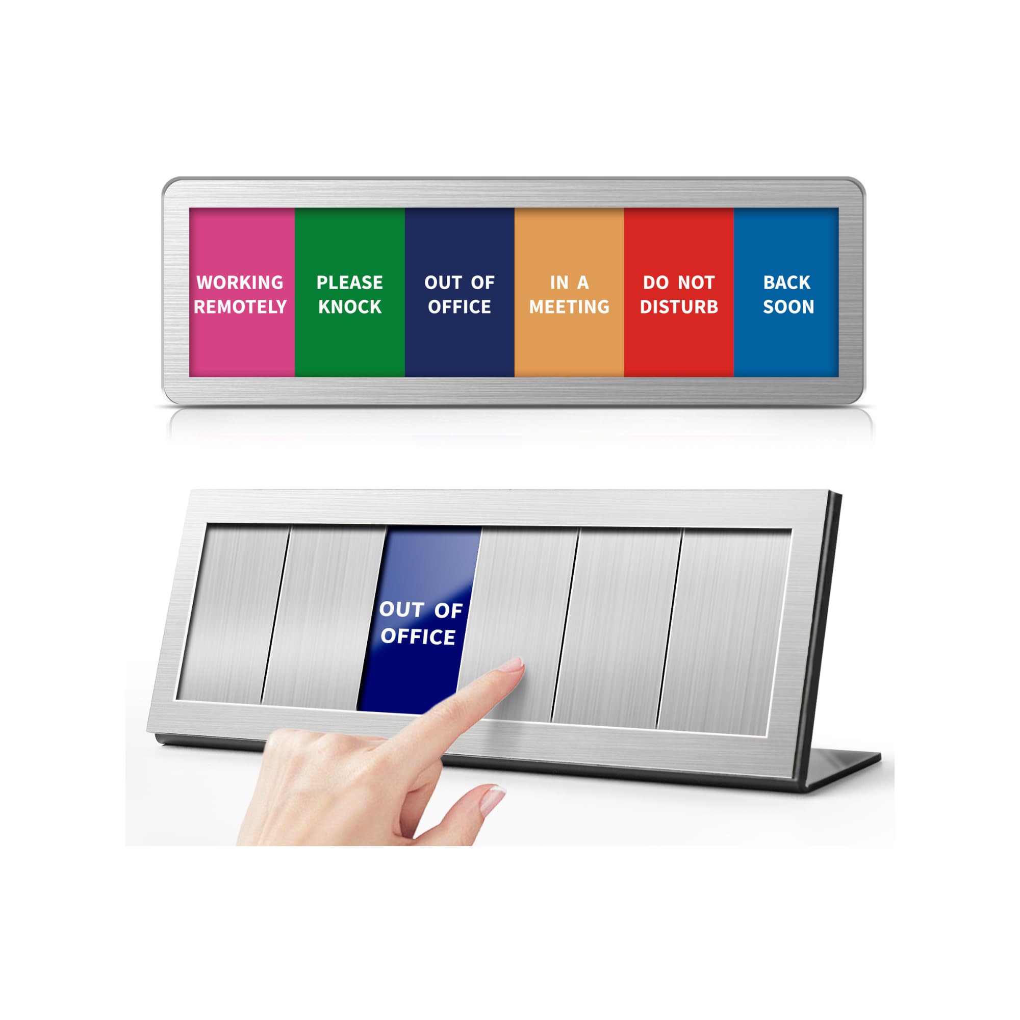 Snapklik.com : Desk Signs -6 Options Do Not Disturb, In A Meeting, Out ...