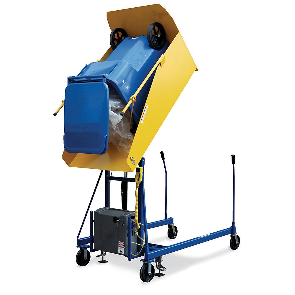Vestil TCD-U-48-AC Steel Universal AC Powered Trash Can Dumper 48 in ...