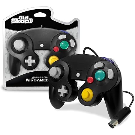 Amazon.com: Old Skool Controller Compatible with Gamecube/Wii - Silver ...