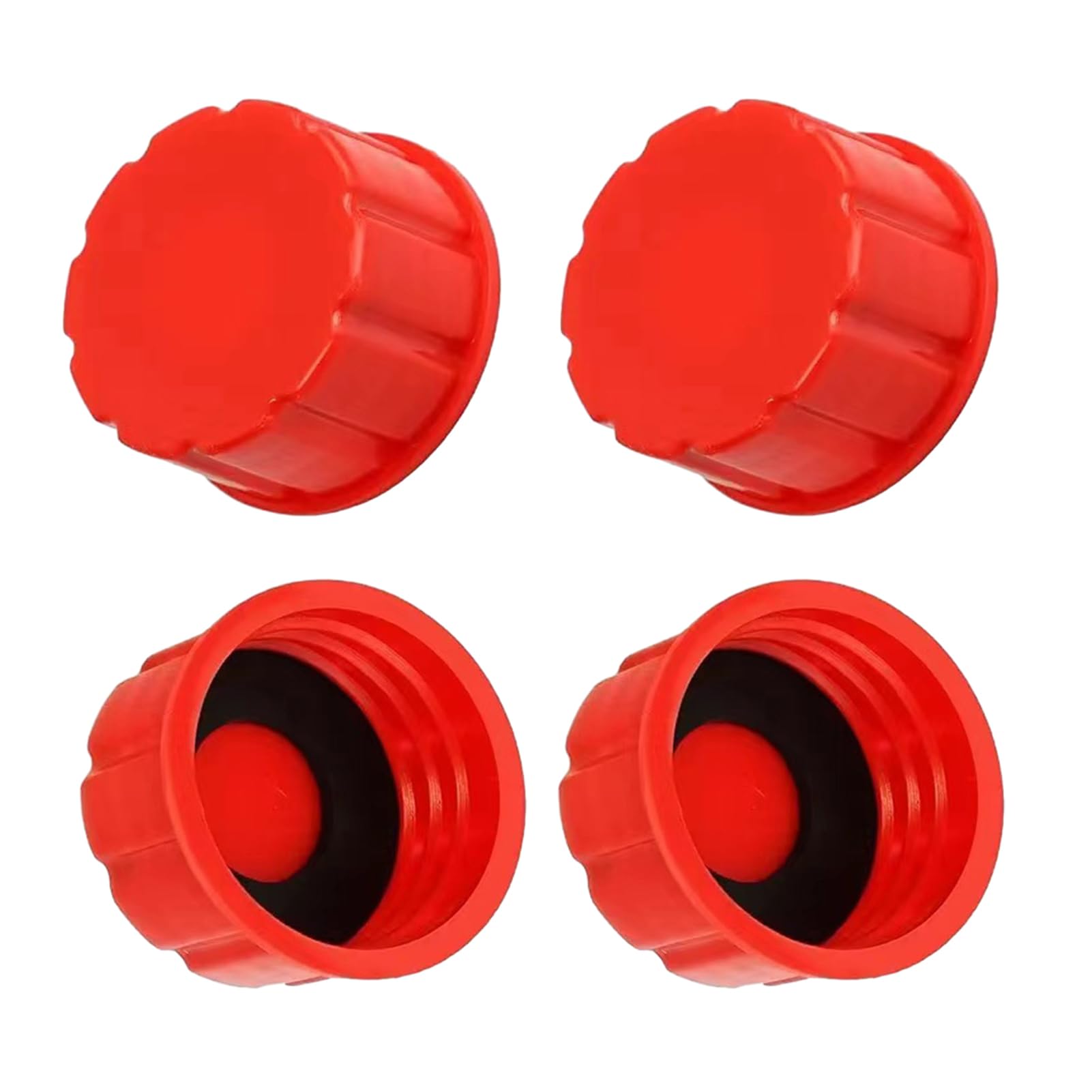 Amazon.co.jp: Maciunタンクキャップ - 5ガロンレッド粗目スレッドキャップ、缶ソリッドキャップ、保管、輸送、缶交換用 ...