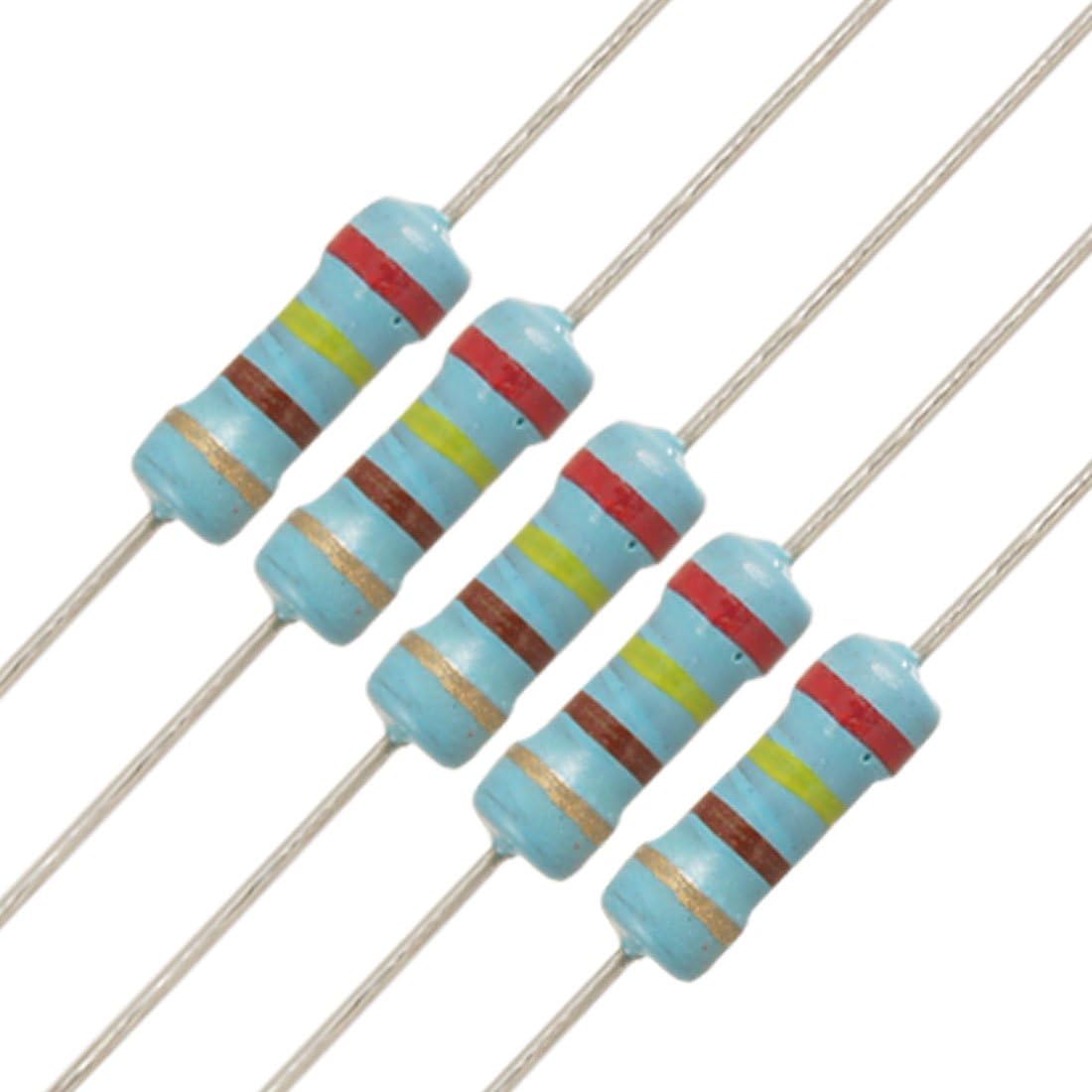 Amazon.co.jp: 20 x 1/2W ワット 240 オーム 240R 炭素皮膜抵抗器 0.5W (20 x 1/2W ワット ...