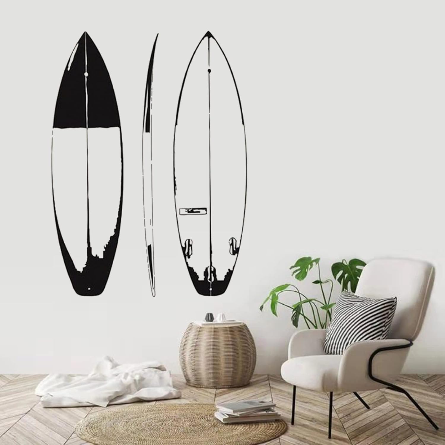 Amazon.com: Surfboard Sports Wall appliqué Vinyl Design Wall Sticker ...