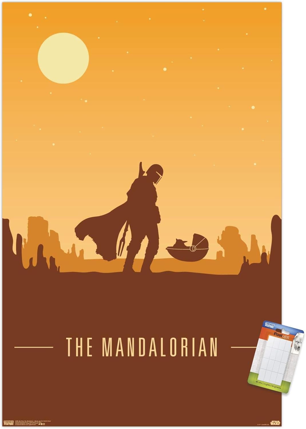 Amazon.com: Trends International Star Wars: The Mandalorian - Mando and ...