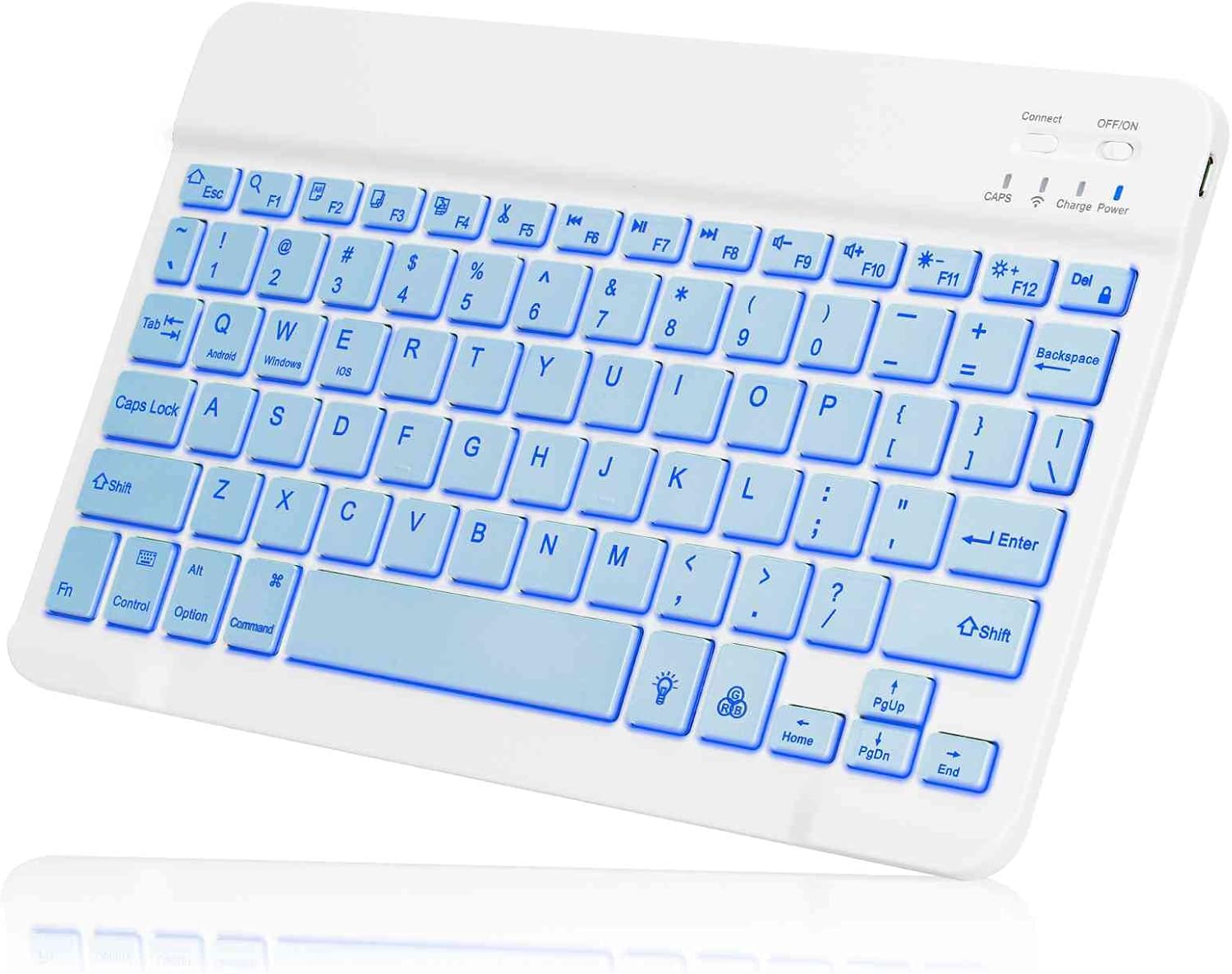 Amazon.com: UX030 Lightweight Ergonomic Keyboard with Background RGB ...