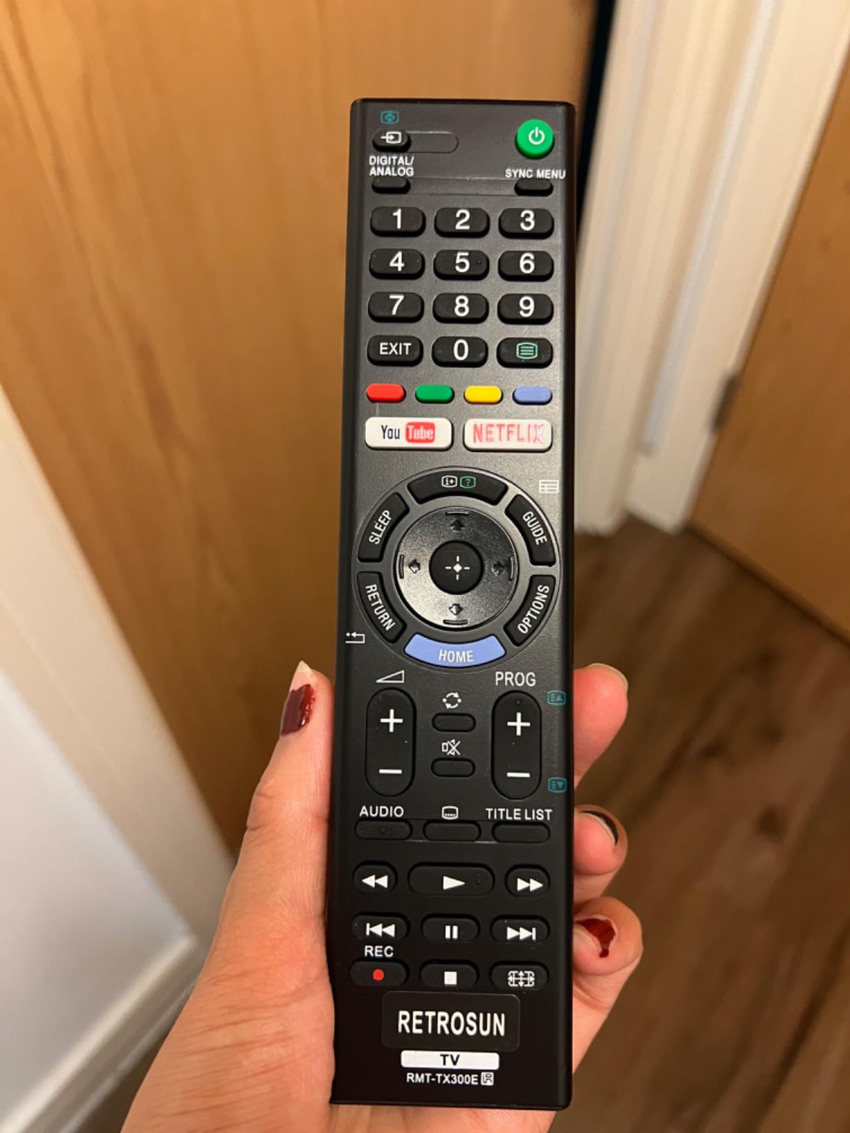 Replacement Sony TV Remote Control RMT-TX300E Suitable for Sony Bravia ...