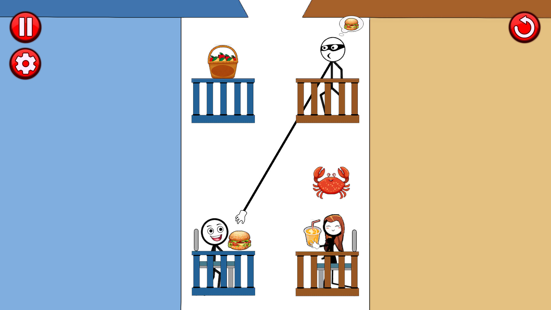 Thief Puzzle: Stickman Thief Robber Pass a Level Draw Brain Puzzle Game ...