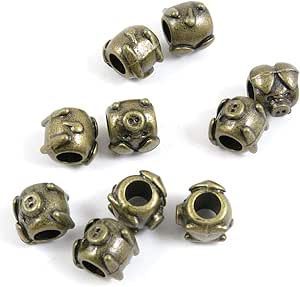 Amazon.com: 20 piezas de metal de bronce antiguo para hacer joyas de ...