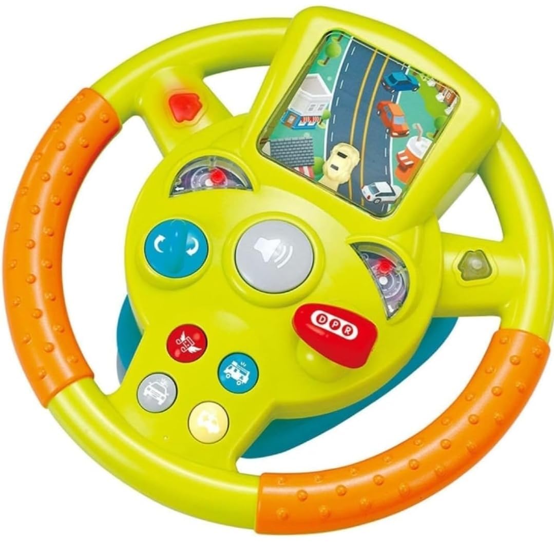 Buy NIYANETAIL Simulated Steering Wheel Toy for Kids Interactive ...