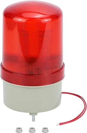 QWORK® Rotating LED Warning Light, red Flashing Light, Acoustic Optics ...
