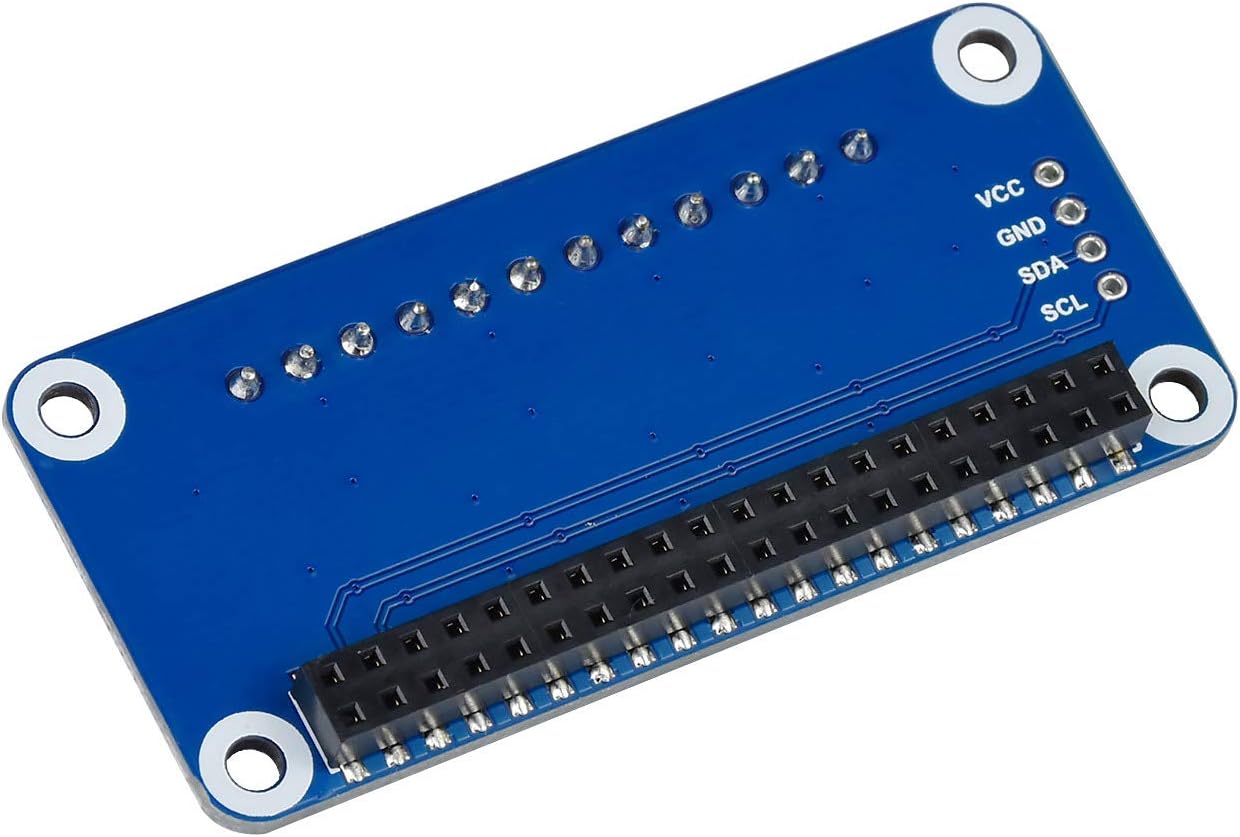 Waveshare 4-ch Current/Voltage/Power Monitor HAT for Raspberry Pi I2C/SMBus Interface – BigaMart